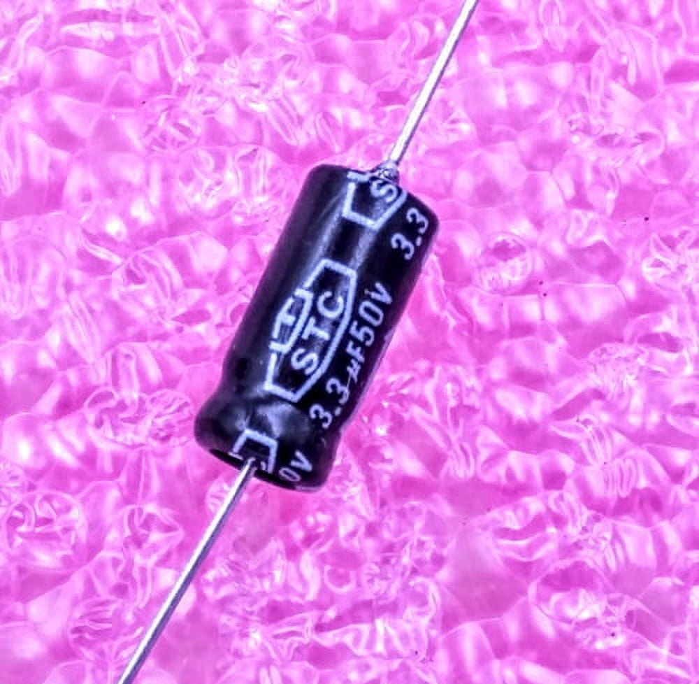 3.3uF 50V, Axial Electrolytic Capacitor, Polarized, 85C, Tolerance ±20% ...