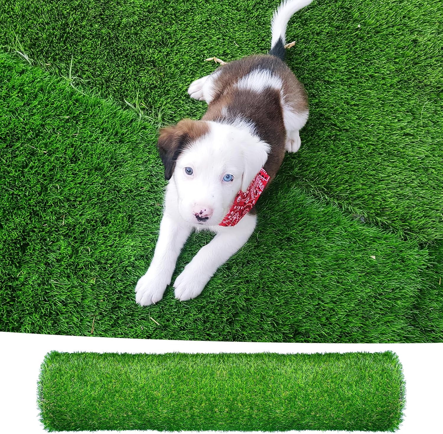 3.3x10FT Artificial Grass (3 Pack) - 1.2" Thick Realistic Fake Turf Rug ...