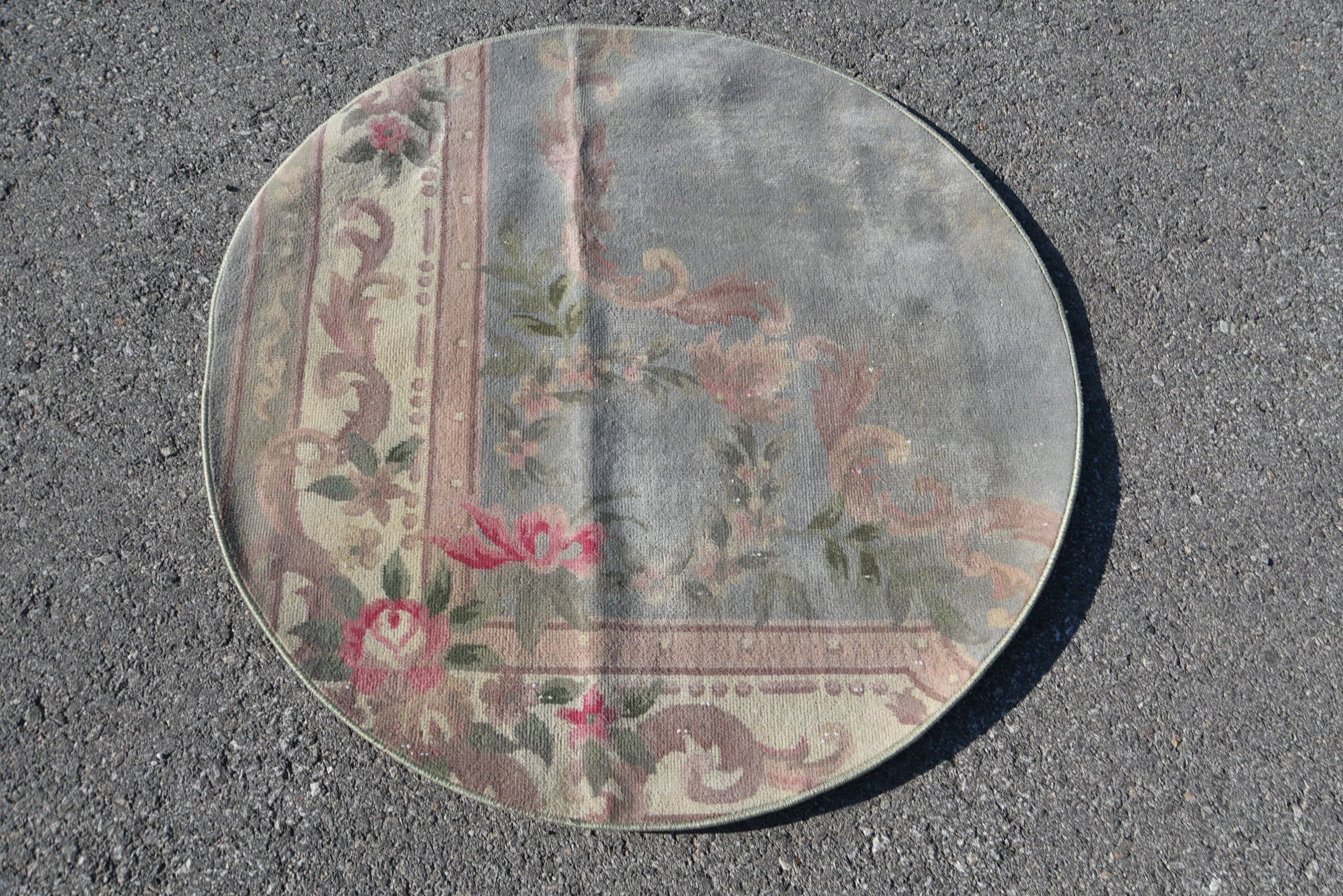 3.3x3.3 ft Small Rugs, Vintage Rugs, Turkish Rug, Kitchen Rug, Bedroom ...