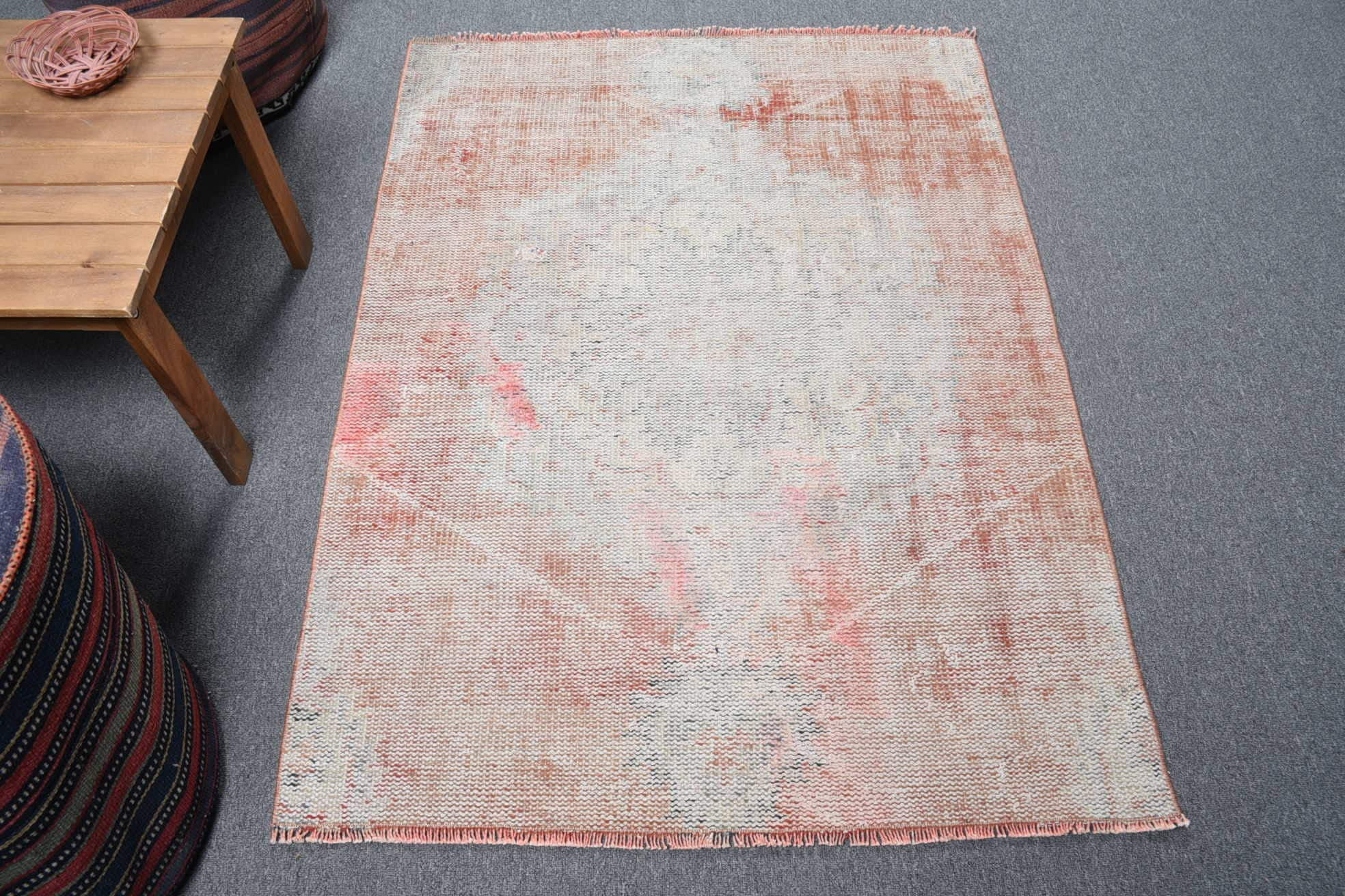 3.3x4.4 ft Small Rugs, Turkish Rugs, Oriental Rug, Wool Rug, Vintage ...