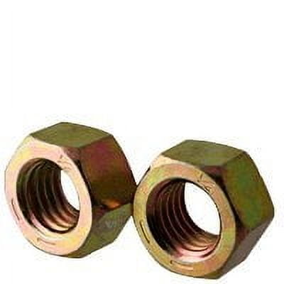 3/4"-10 Finished Hex Nut Grade 8, Steel Grade 8, Zinc Yellow Plating ...