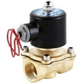 3/4" 12V Water Solenoid Valve Normally Closed Brass DN20 220V 24V 110V Solenoid Valve - Walmart.com