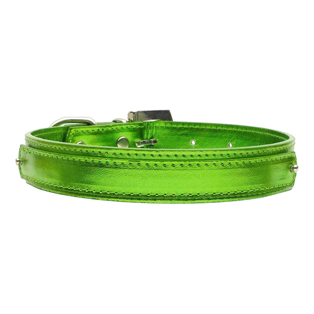 3/4" (18mm) Metallic Two-tier Collar Lime Green Medium - Walmart.com