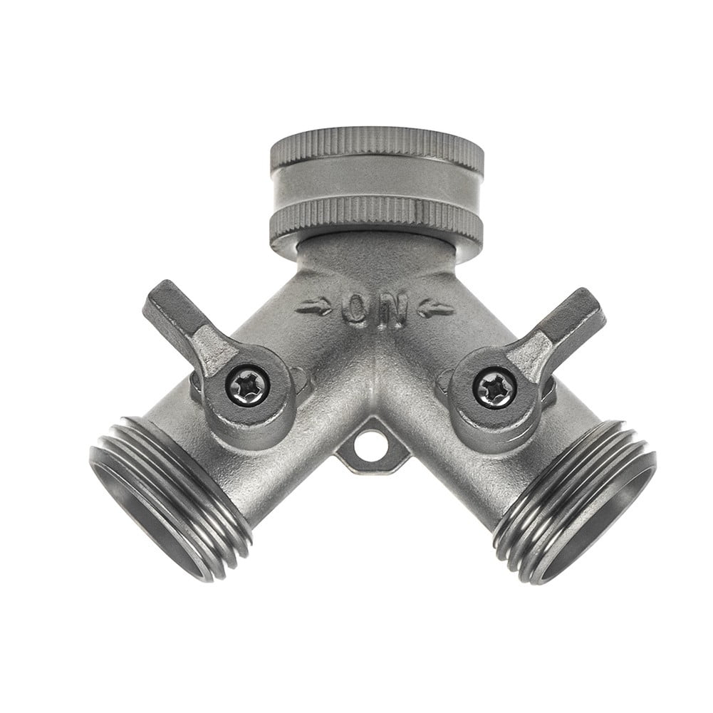 3/4 2 Way Garden Hose Splitter Y Splitter For Water Tap Outlet Spigot ...