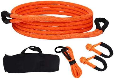 3/4''×20ft Kinetic Recovery Tow Rope 30580 lbs Heavy Duty Energy Rope ...