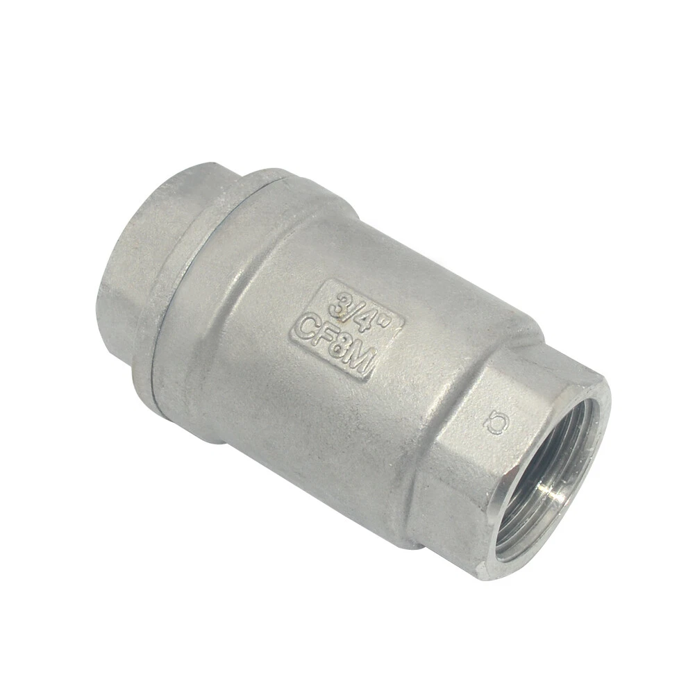 3/4 3/4 Inch Vertical Check Valve Npt Threaded One Way Stainless Steel ...