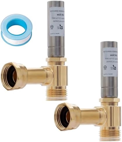 3/4" Angle Water Hammer Arrestor, 3/4 Inch FHT x 3/4 Inch MHT, Washer ...