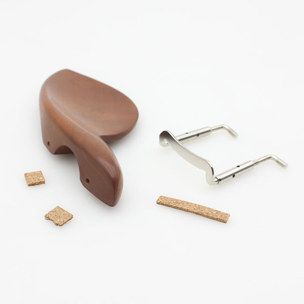 3/4 4/4 Violin Chin Rest with Screws Cork Comfortable Wooden Violin ...