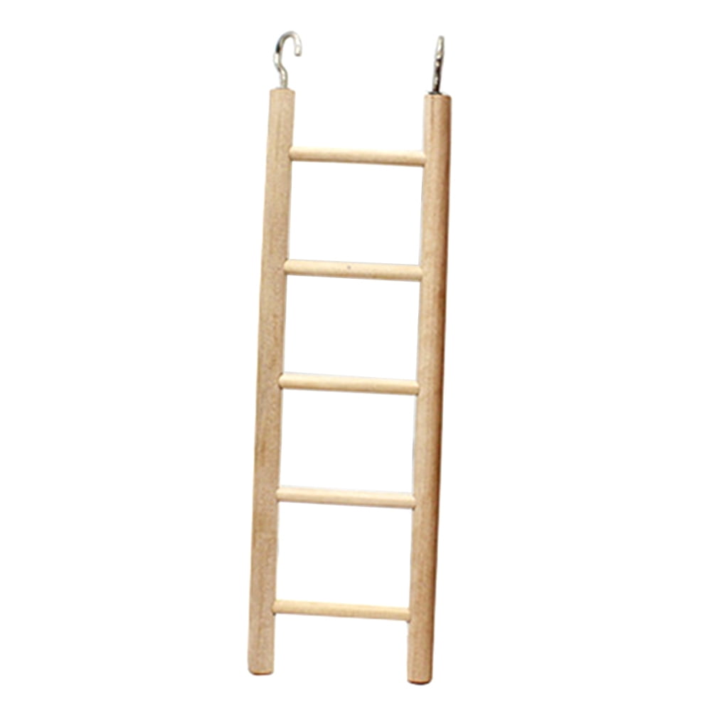 3/4/5/6/7/8 Steps Wooden Pet Bird Parrot Climbing Hanging Ladder Cage ...