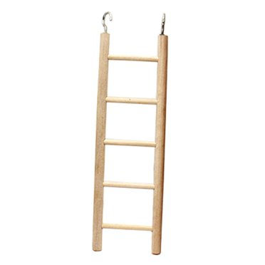 Dilwe 3Sizes Pet Ladder Bridge Steps Climbing Swing Wooden Mouse Rat ...