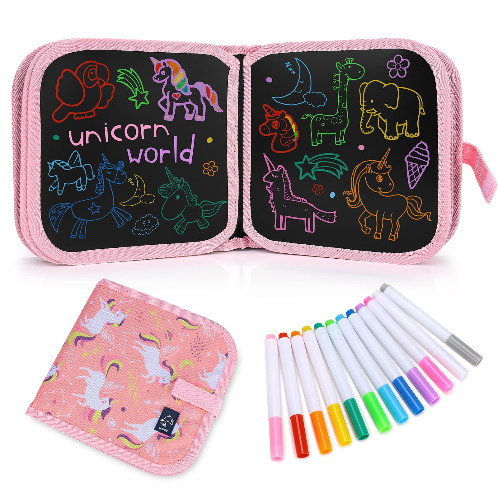 pearoft Kids Drawing Board Toy for Ages 3-7 Erasable Doodle Book ...