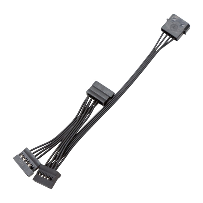 3/4/5/6 Port 4Pin IDE To 15Pin SATA Power Cable Cord Lead 18AWG Wire ...