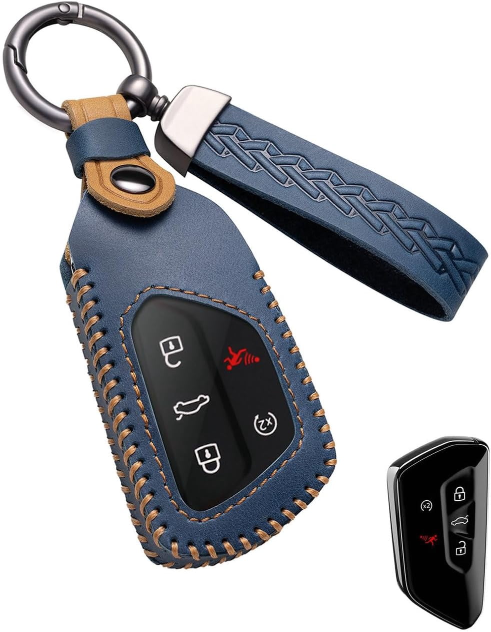 3 4 5 Button Key Case Holder Protector Keychain for VW ID3 ID4 Golf MK8 ...