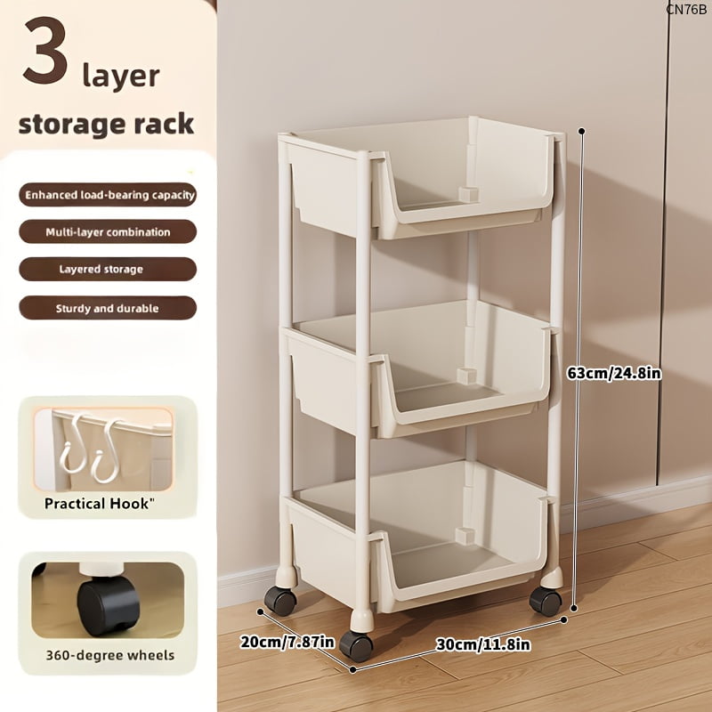 3/4/5 Layers Storage Rack Multi-layer SPA Storage Cart - PABA, Non ...