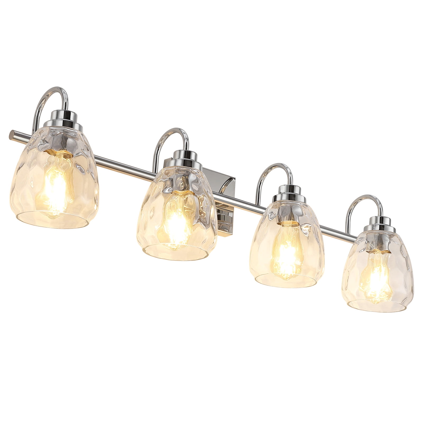 3/4/5 Light Bathroom Light Fixtures, Chrome Vanity Light Fixtures Over ...