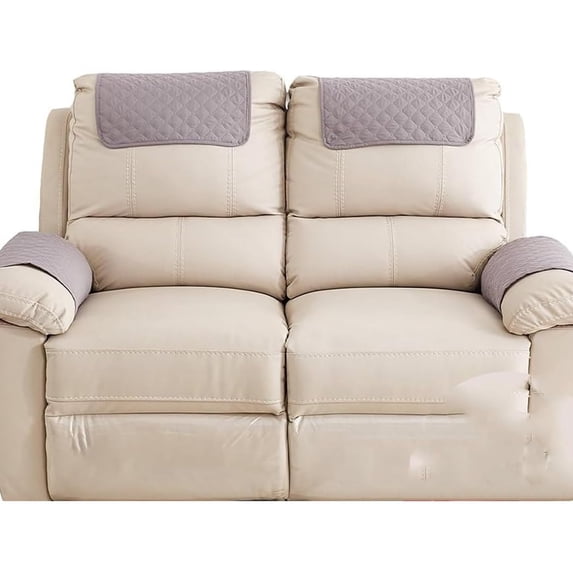 3 or 4 or 5 Pieces Sofa Headrest Cover for Recliner Chair with Storage ...
