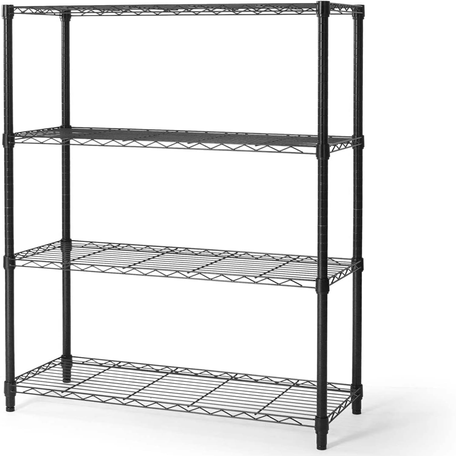 3/4/5-Tier Adjustable Height Wire Shelving Unit Garage Shelving Storage Organizer Wire Rack ...