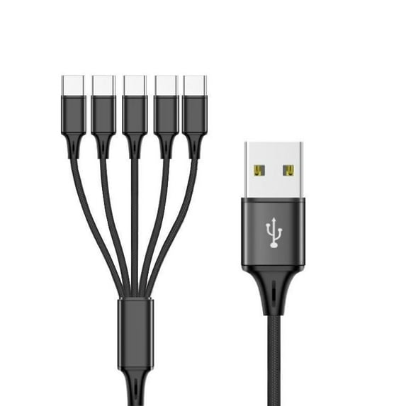 3/4/5 in 1 Multi Charging Cable USB to USB C Connector Cord for Phones ...