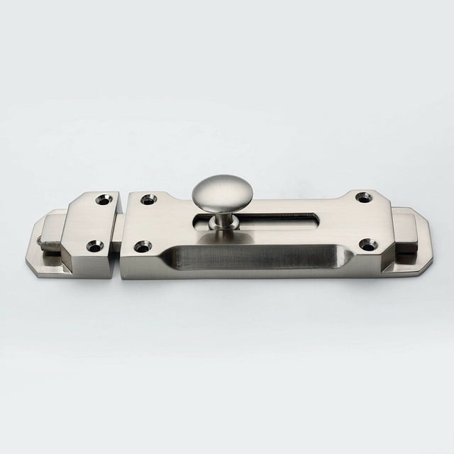3/4/5Inch Brushed Nickel Door Lock Slide Bolt Latch For Bathrooms ...