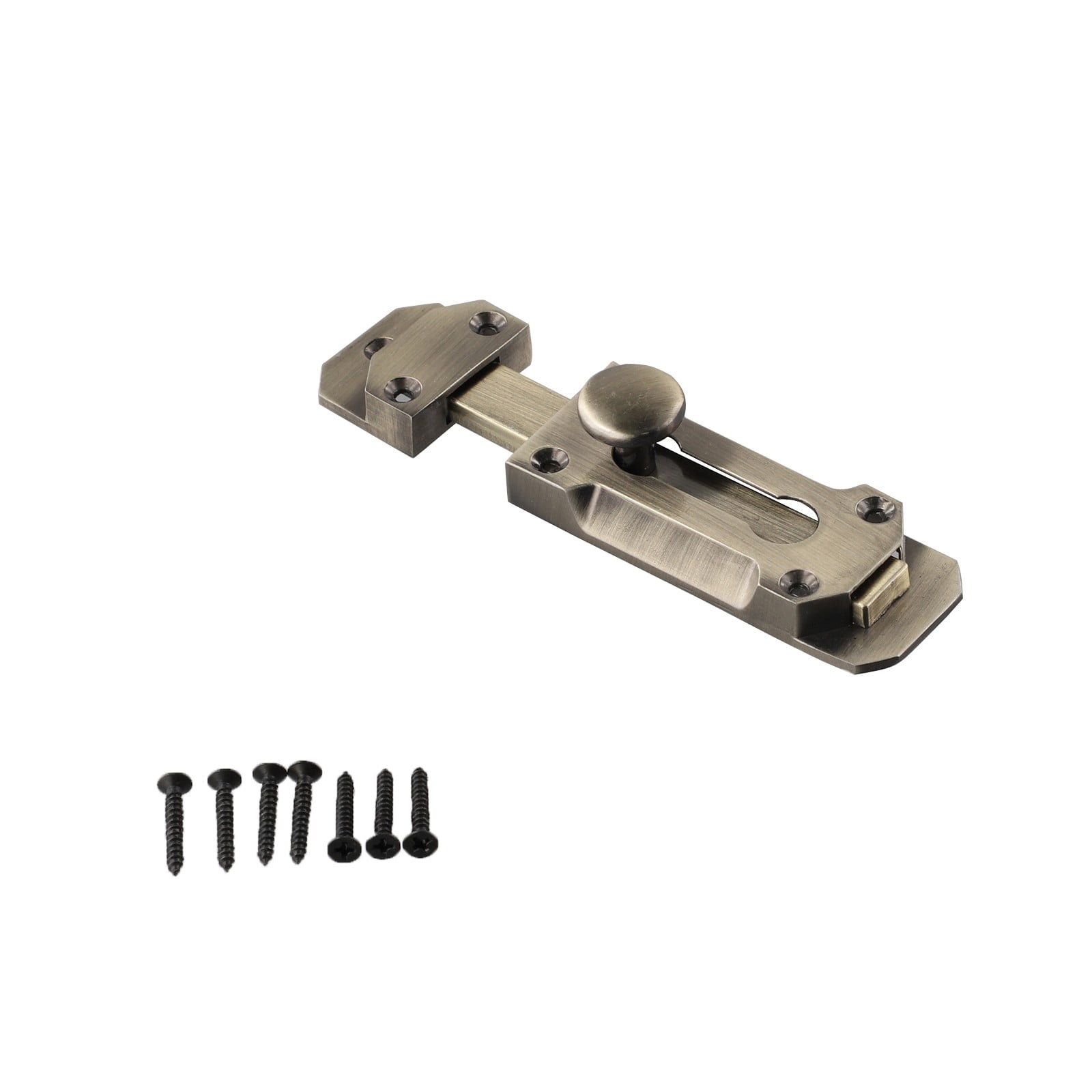 3/4/5Inch Brushed Nickel Door Lock Slide Bolt Latch For Bathrooms ...