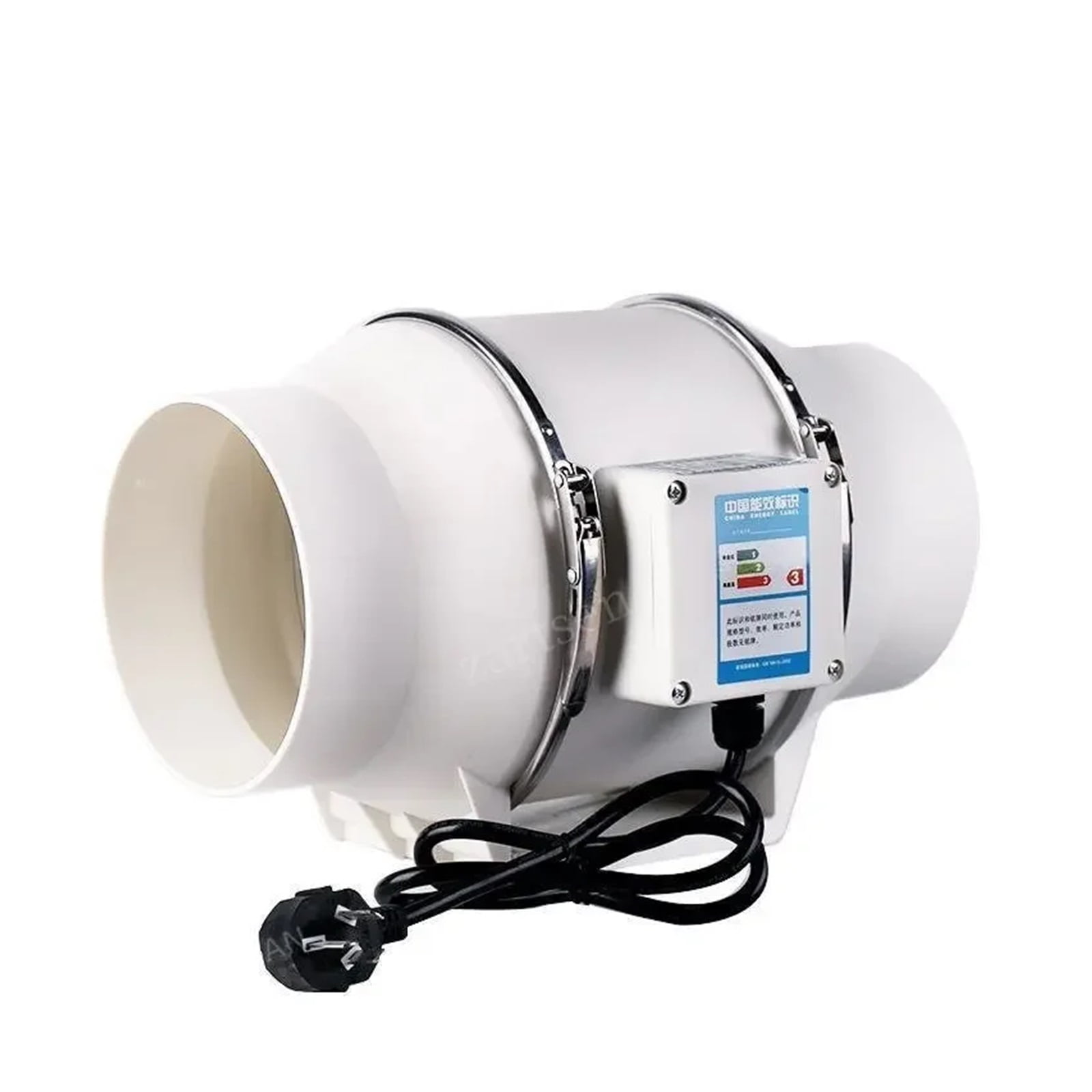 3/4/5Inch Kitchen Pipe Duct Exhaust Fan Bathroom Extractor Ventilation ...