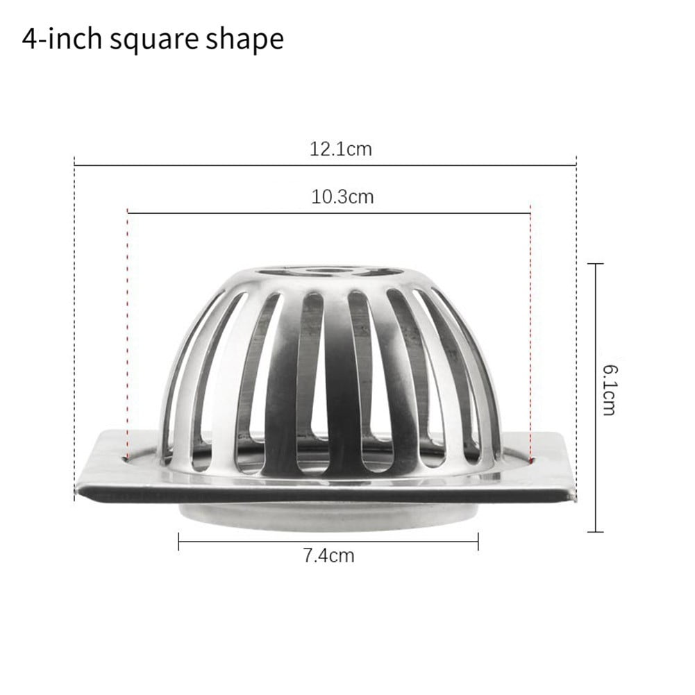 3/4/5Inch Stainless Steel Roof Floor Drain Gutter Guard Downpipe ...
