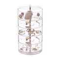 3/4/5Tier Space Saving Jewelry Storage Stackable Rotating Jewelry Case ...