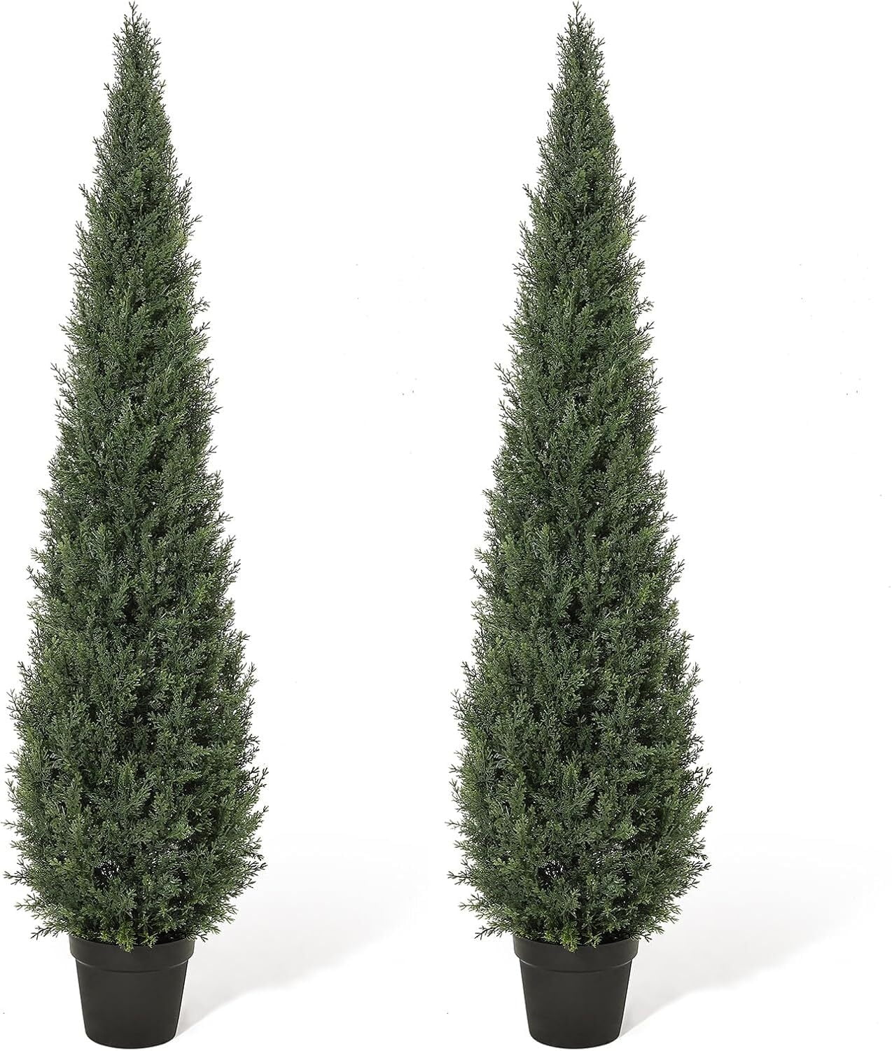 3/4 /5ft Artificial Cedar Tree, Home Decor Fake Cypress Potted ...