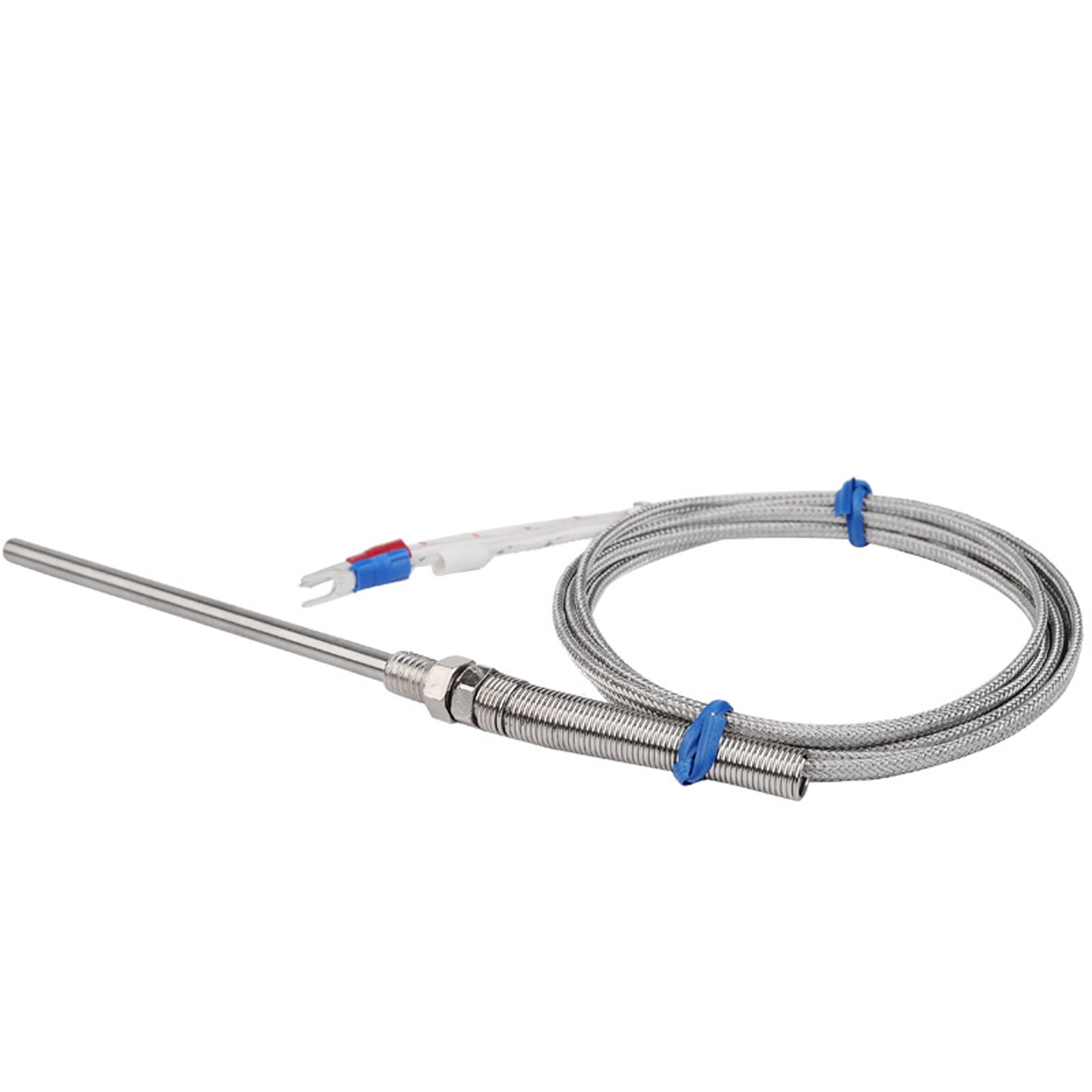 3 4 5m Cable K Type Thermocouple Stainless Probe 0-400℃ Temperature ...