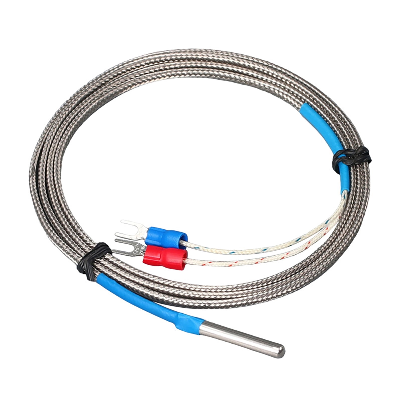 3 4 5m Stainless Temperature Sensors Thermocouple Braided Cable 0-400 ...