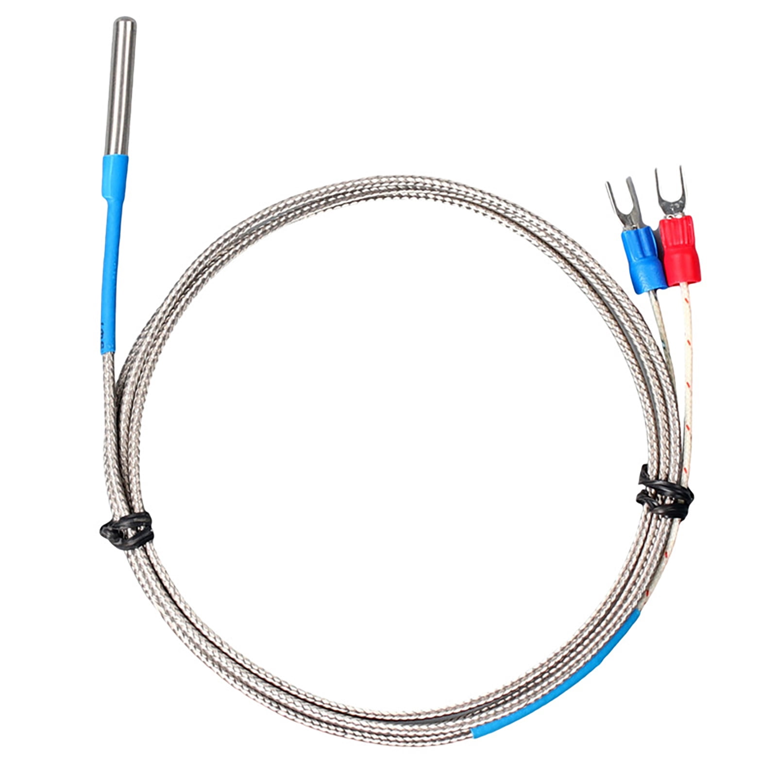 3 4 5m Stainless Temperature Sensors Thermocouple Braided Cable 0-400 ...