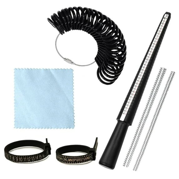 3/4/6/7Pcs Jewellery Tool Rings Size Mandrel Finger Gauge Rings Sizer ...