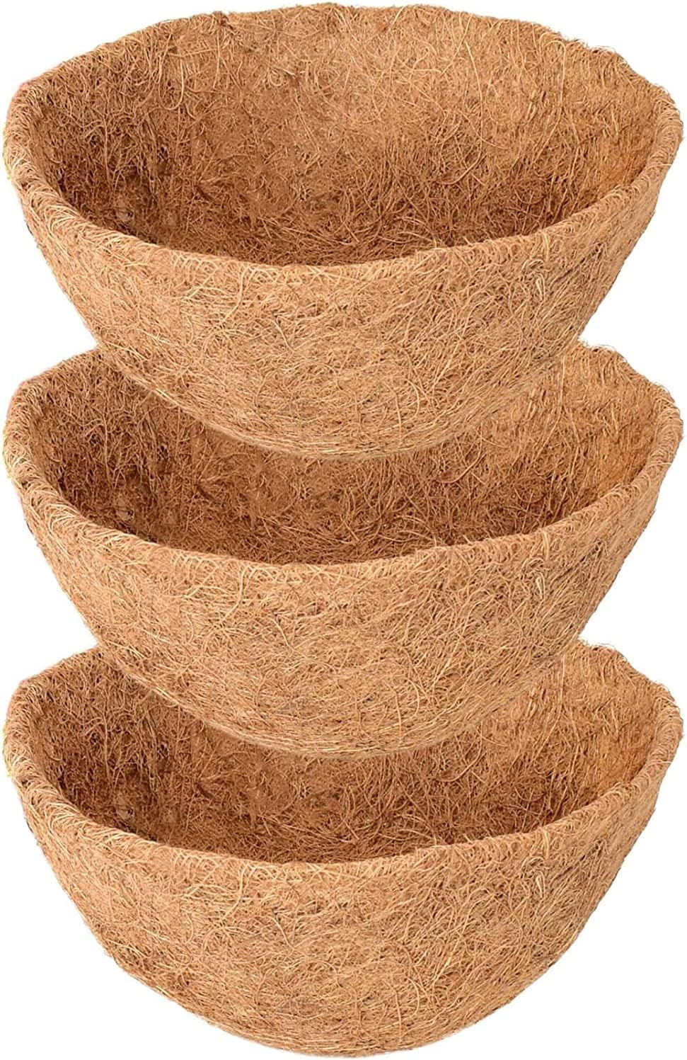 3/4/6 Pack 8/10/12/14/16/18/20Inch Hanging Basket Coco Liners ...