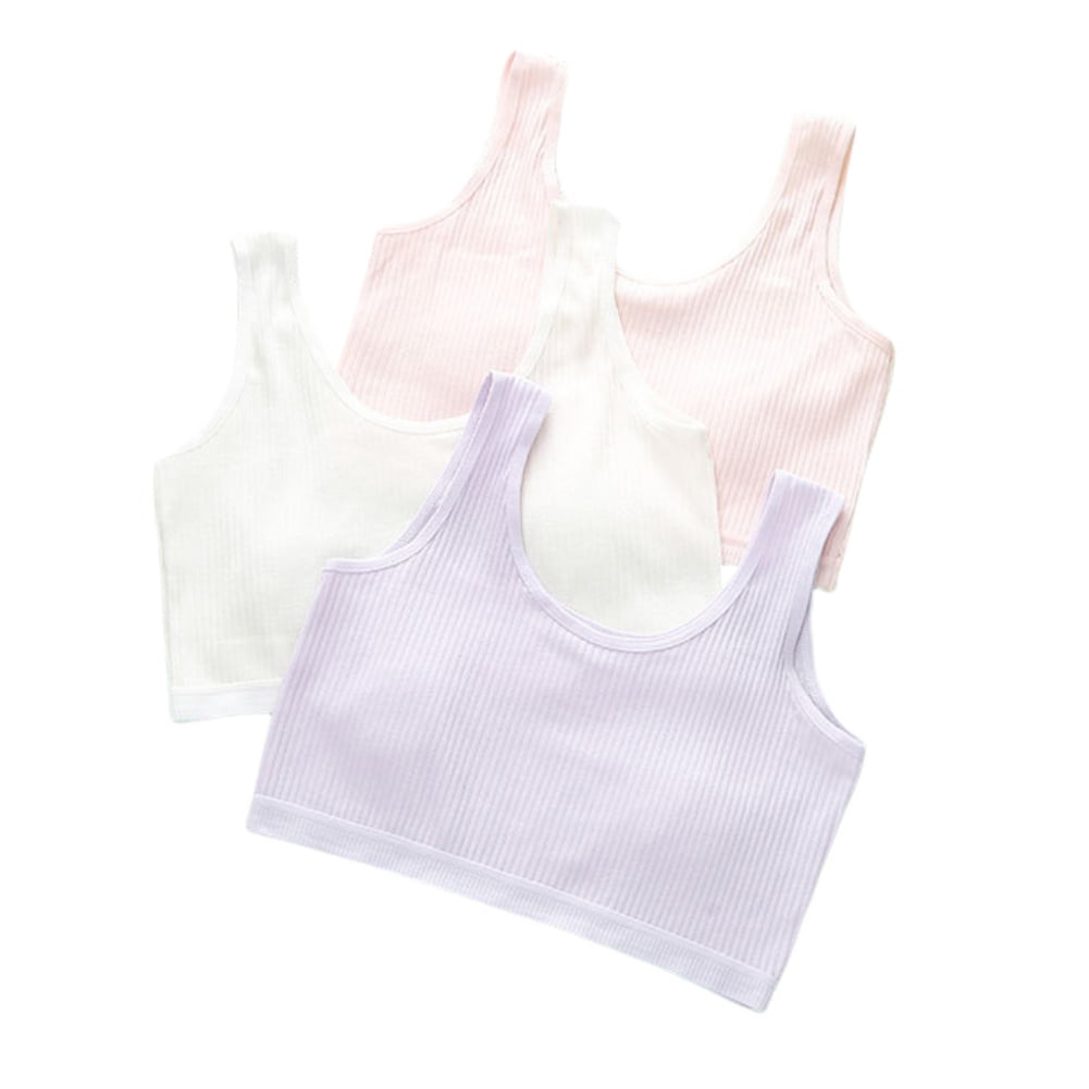 3/4/6 Pack Training Bras for Girls Seamless Cami Bralettes Sports ...