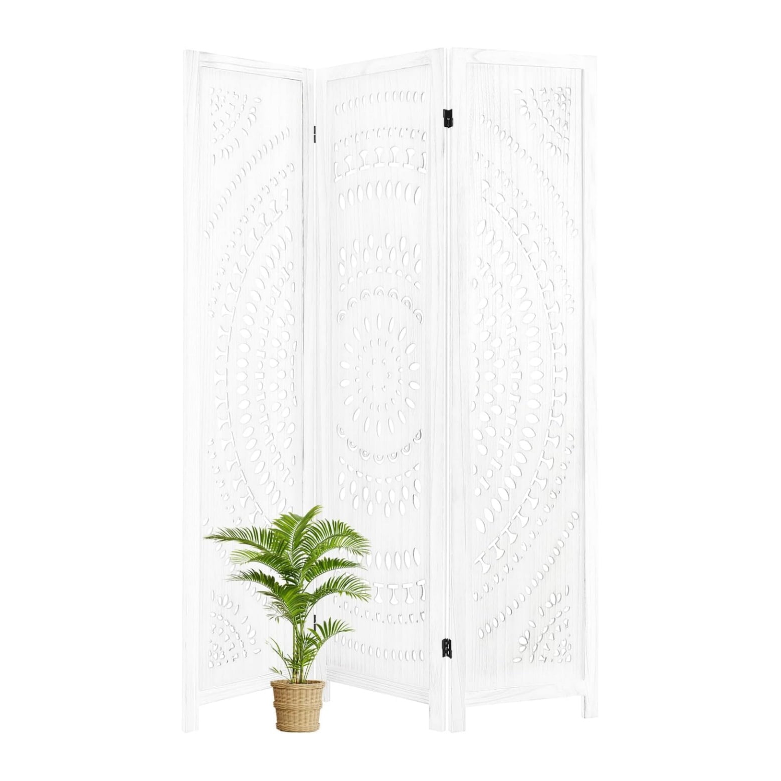 3/4/6 Panel Carved Wood Room Divider ,5.57 FT Tall Wooden Room Divider ...