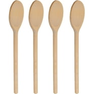 2Pcs/4Pcs Long Wooden Spoons for Cooking - Oval Wood Mixing Spoons for ...