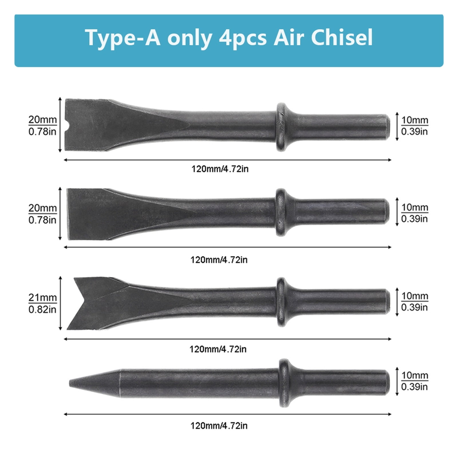 3/4/7/8Pcs Pneumatic Tool Air Hammer Handheld Pistol Gas Air Shovels ...