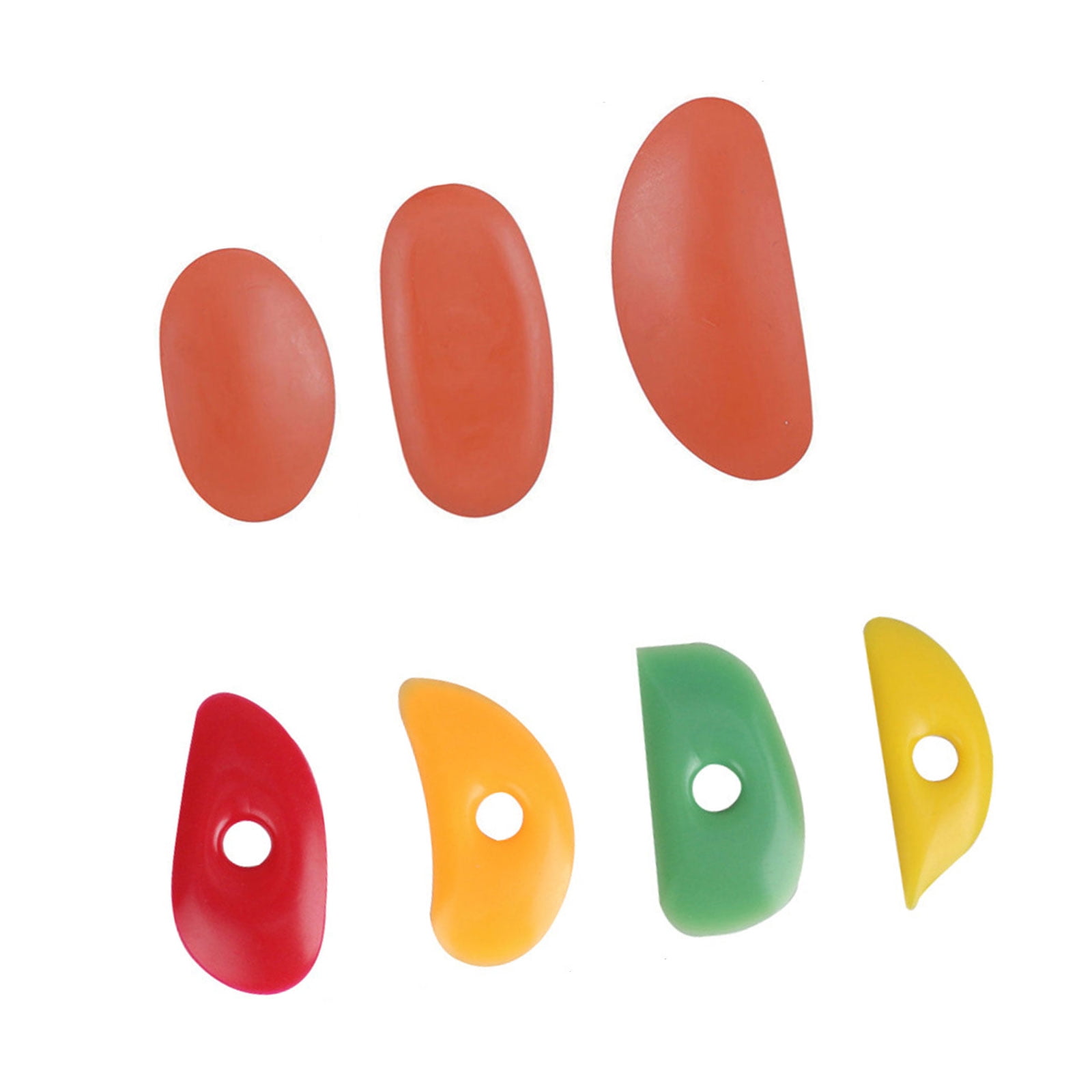 3/4/7Pcs Pottery Foot Shapers Tool Clay Texture Ribs Pottery Trimming ...