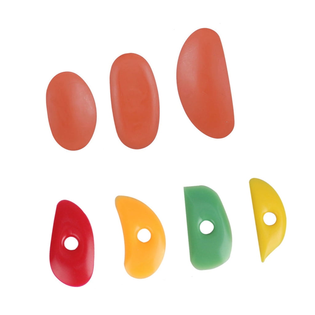 3/4/7Pcs Pottery Foot Shapers Tool Clay Texture Ribs Pottery Trimming Tool - Walmart.com