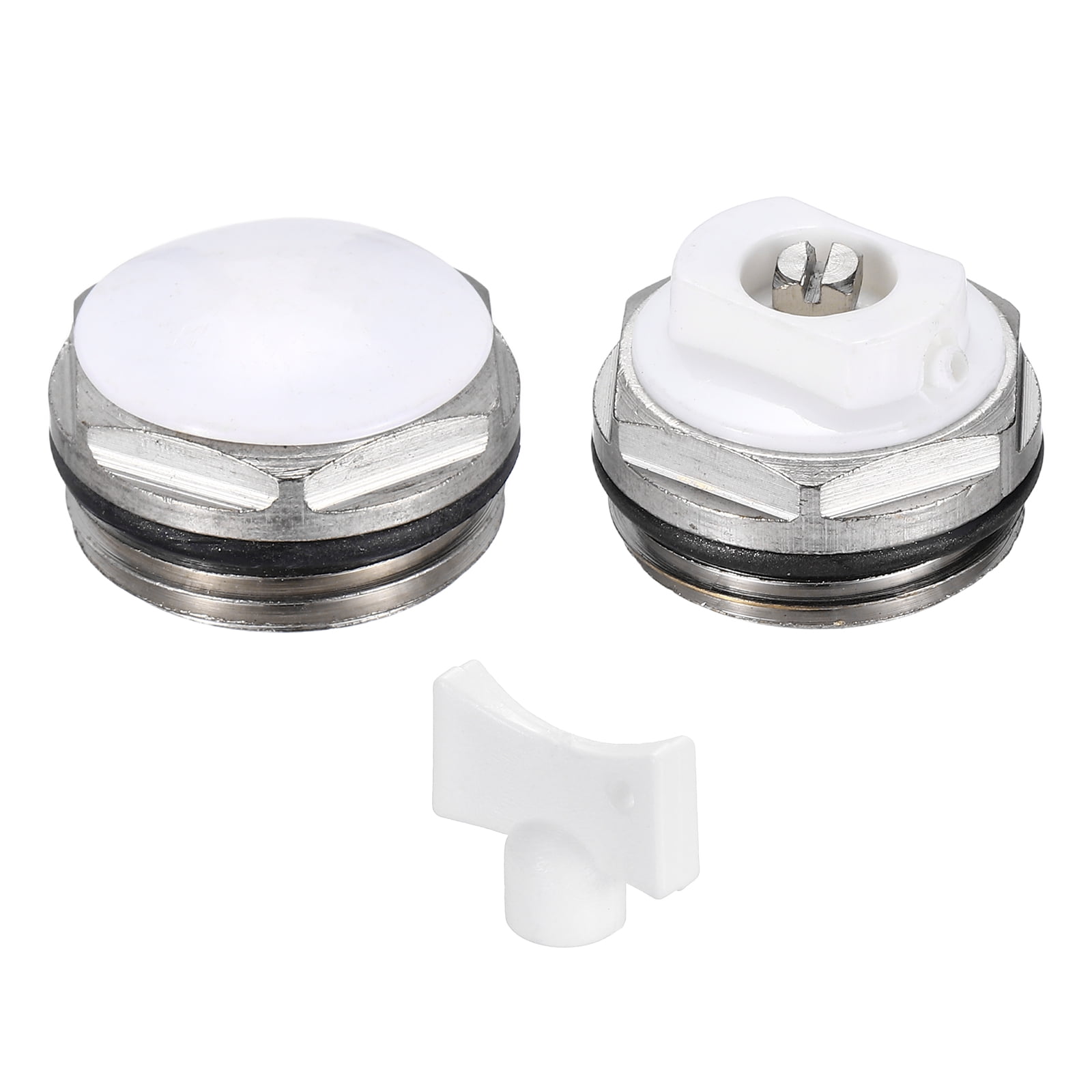 3/4" BSP Male Manual Radiator Air Vent Plug Valves with Key, Silver ...