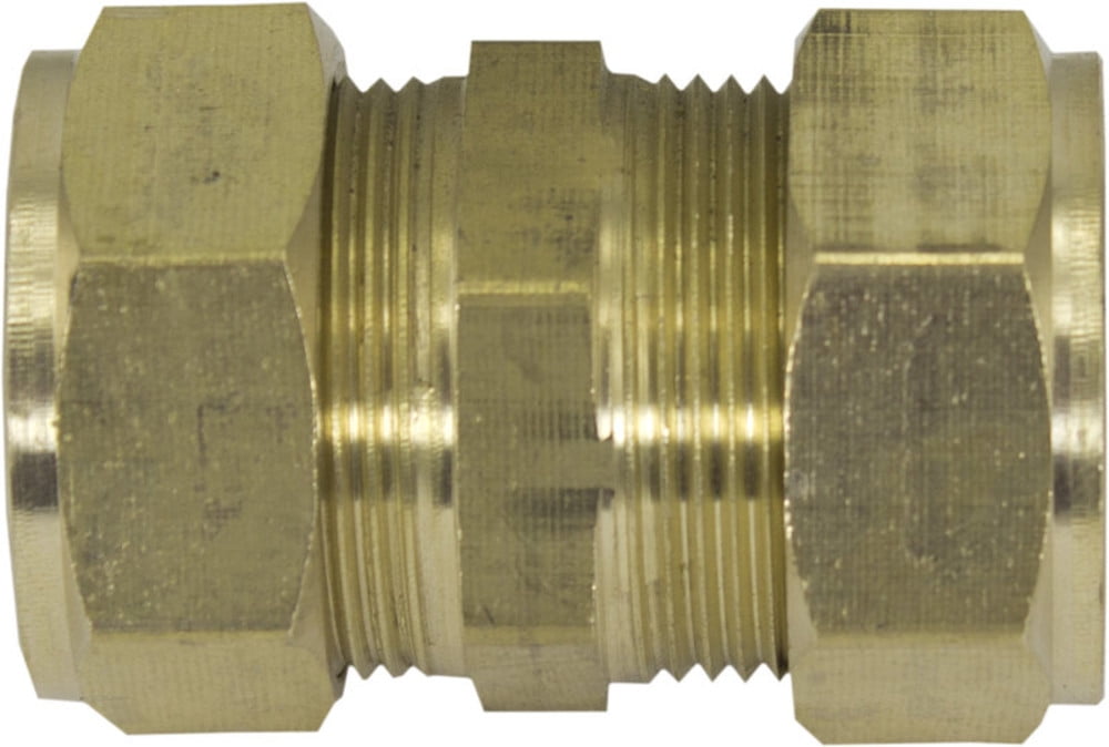 3/4" Brass Compression Coupling Fitting - Walmart.com