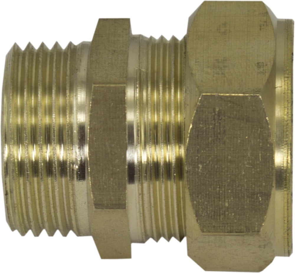 3/4" Brass Compression x 3/4" Male Fitting - Walmart.com