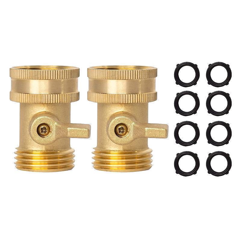 3/4'' Brass Hose Shut Off for Valve with 8 Rubber Washers Anti Rust Pr ...