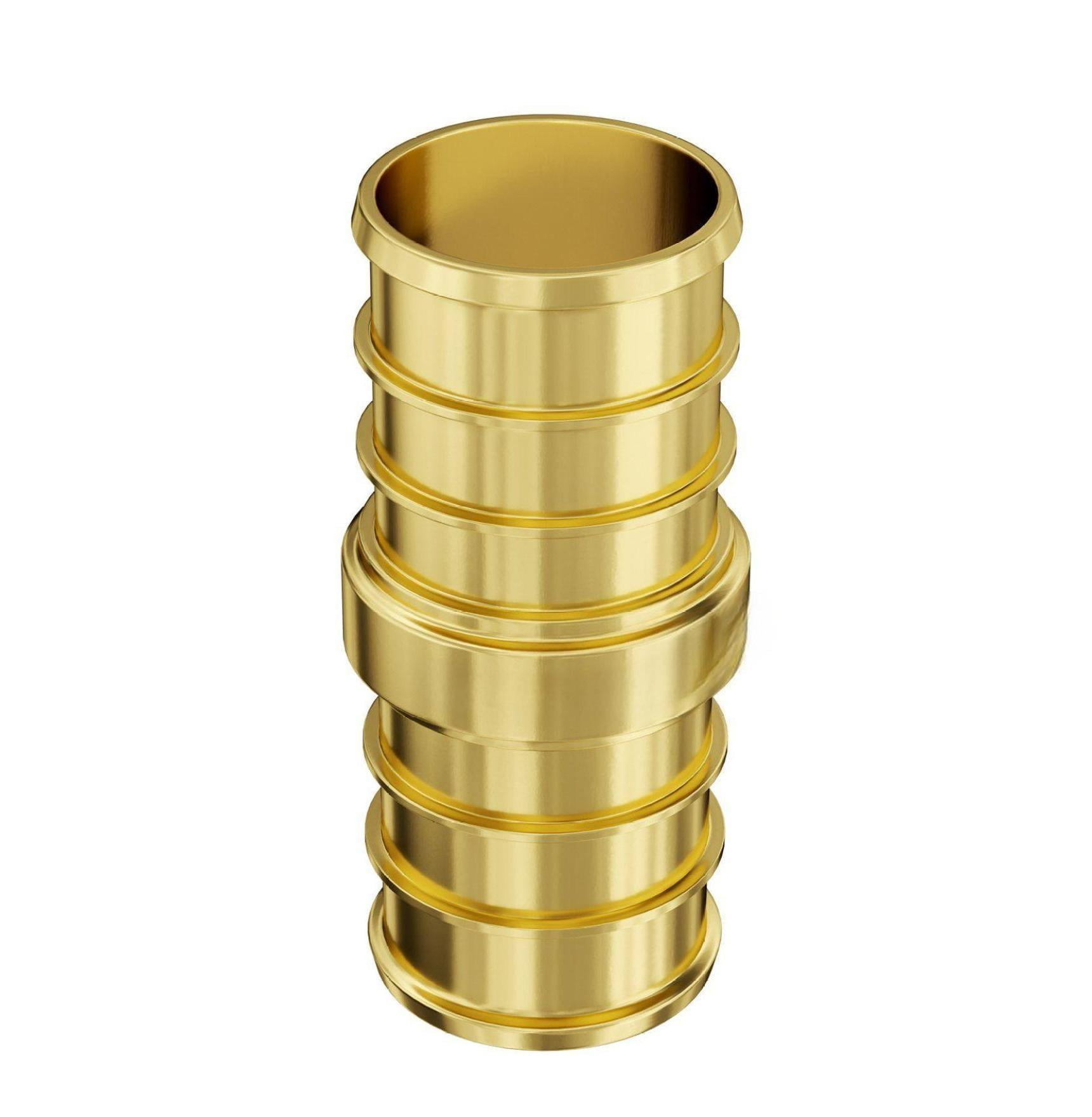 3/4" Brass Pipe Fittings 50PCS - Clamp Straight Connectors for Plumbing ...