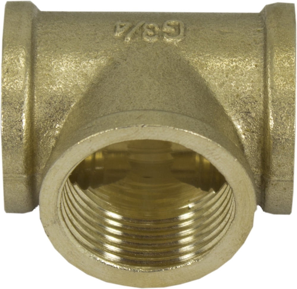 3/4" Brass Tee Fitting - Walmart.com