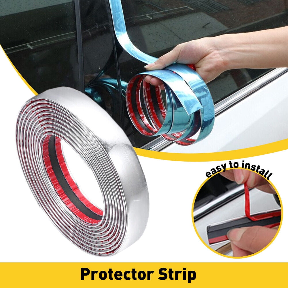 3/4" Chrome Molding Trim Strip For Car Body Rear Door Side Roof ...