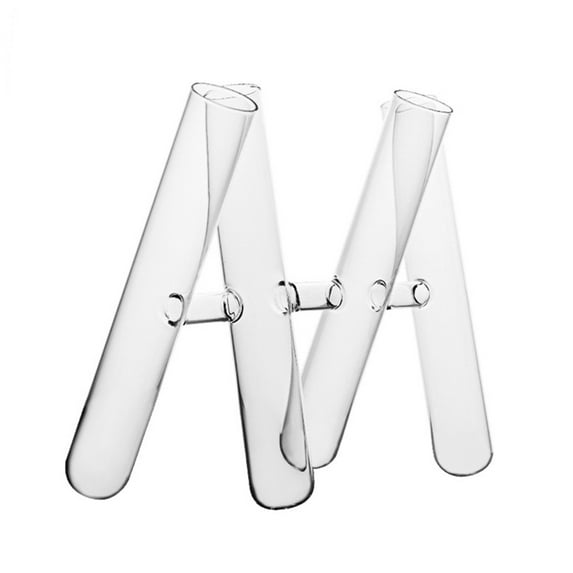 3/4 Clear Glass Test Tube Vases for Elegant Flower Display Desktop ...