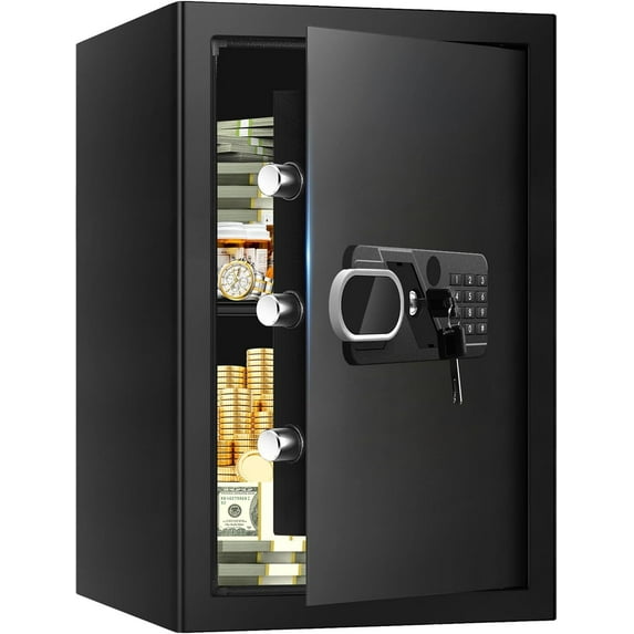 3.4 Cub Large Home Safe Fireproof Waterproof, Digital Security ...