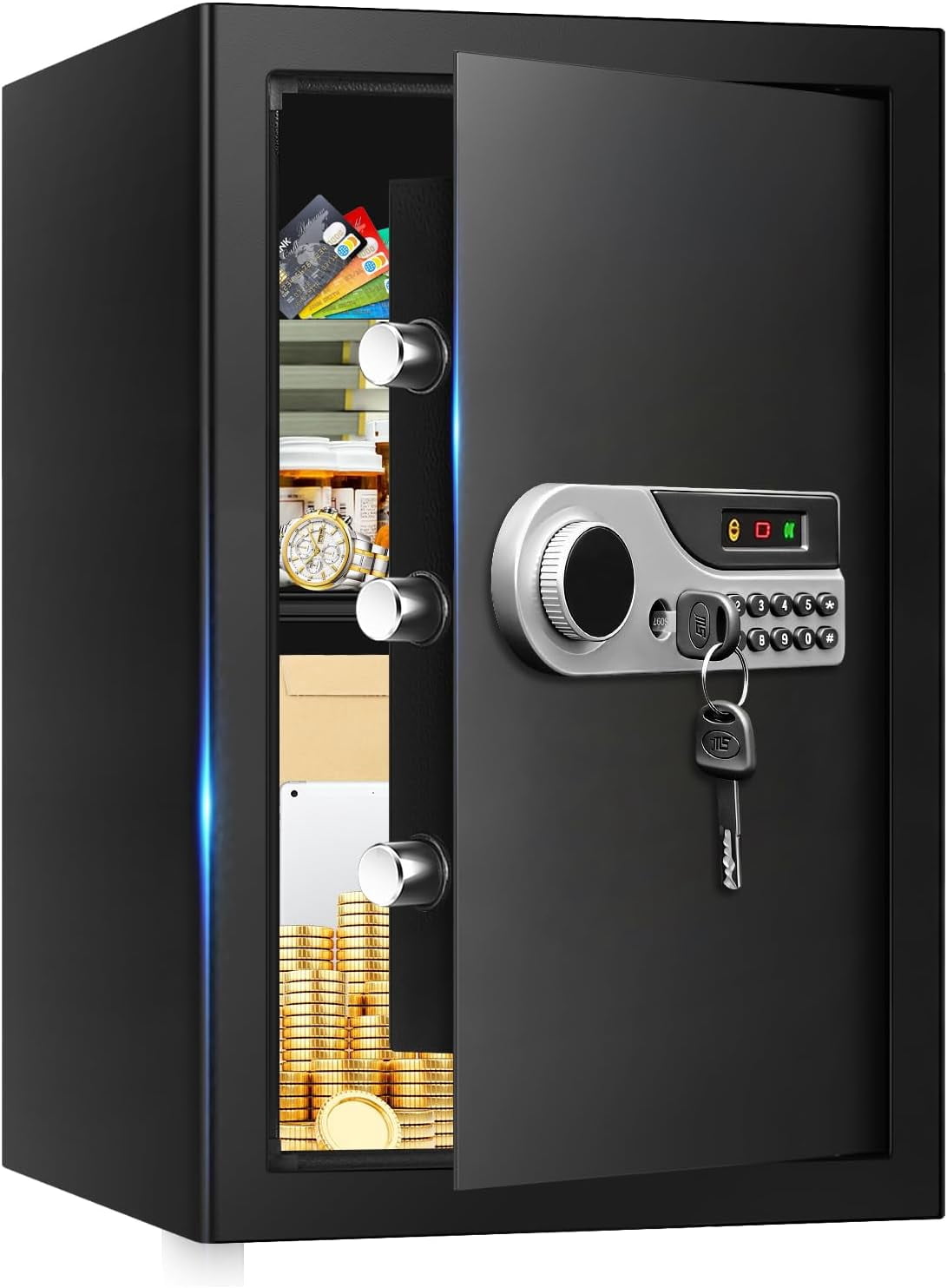 3.4 Cuft Large Fireproof Safe for Home, Safety Box with Programmable ...