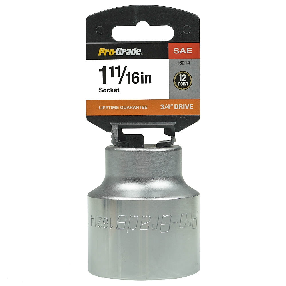 3/4" Drive 12 Point 1 11/16" Socket Jumbo Size Torque SAE Dyna-Drive ...